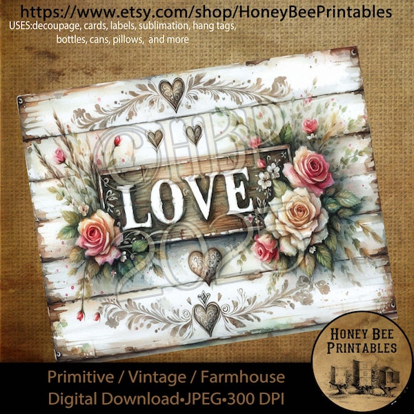 Rustic Valentine - Etsy