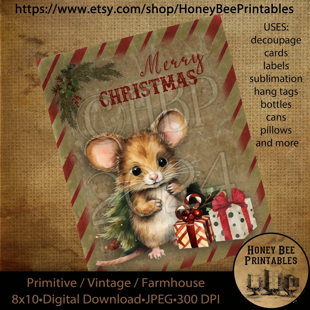 Vintage Primitive Instant Download Printable Decoupage, Vintage ...