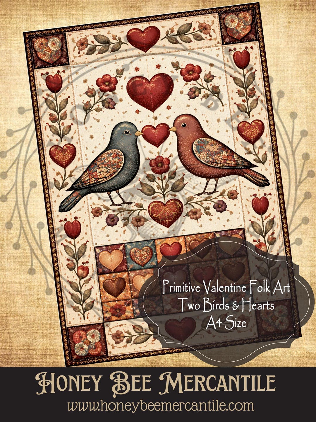 Digital Download, Printable, Decoupage, Primitive, Craft Supplies ...