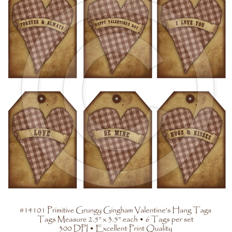 Primitive Tags - Etsy