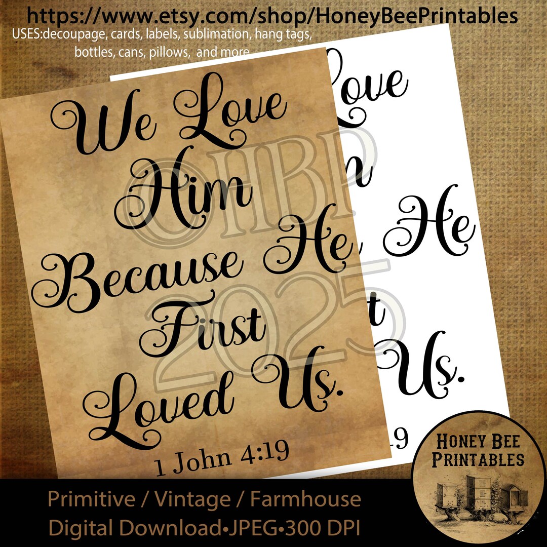 Digital Download, Printable, Decoupage, Primitive, Craft Supplies ...