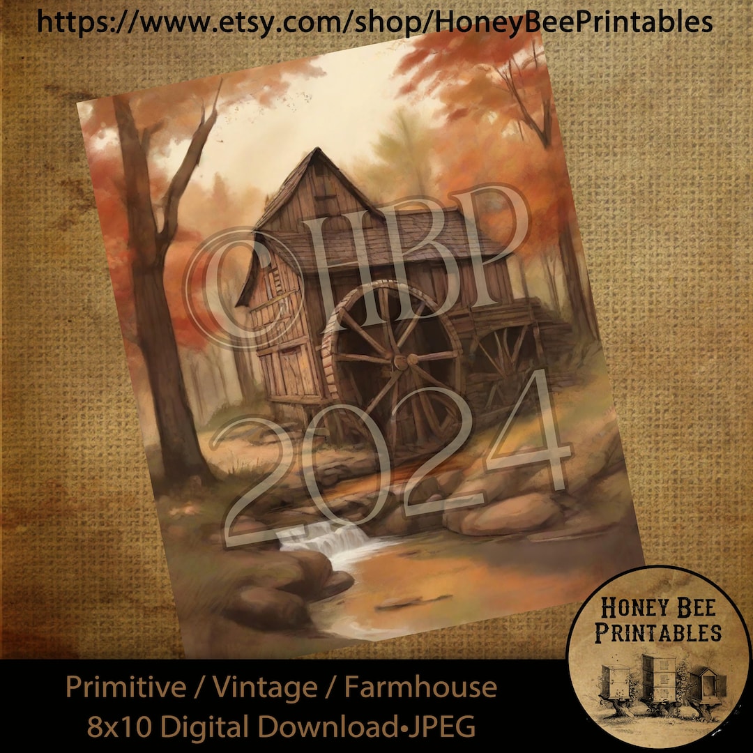 Vintage Digital Download Printable Sublimate Decoupage Primitive ...