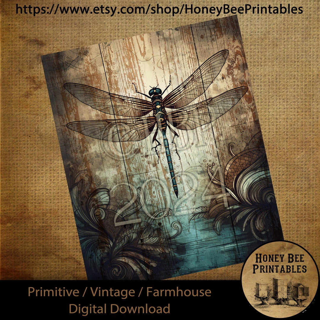 Vintage Digital Download Printable Decoupage Farmhouse, Primitive ...