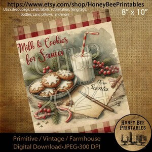 Digital Download, Printable, Decoupage, Vintage, Primitive, Farmhouse ...