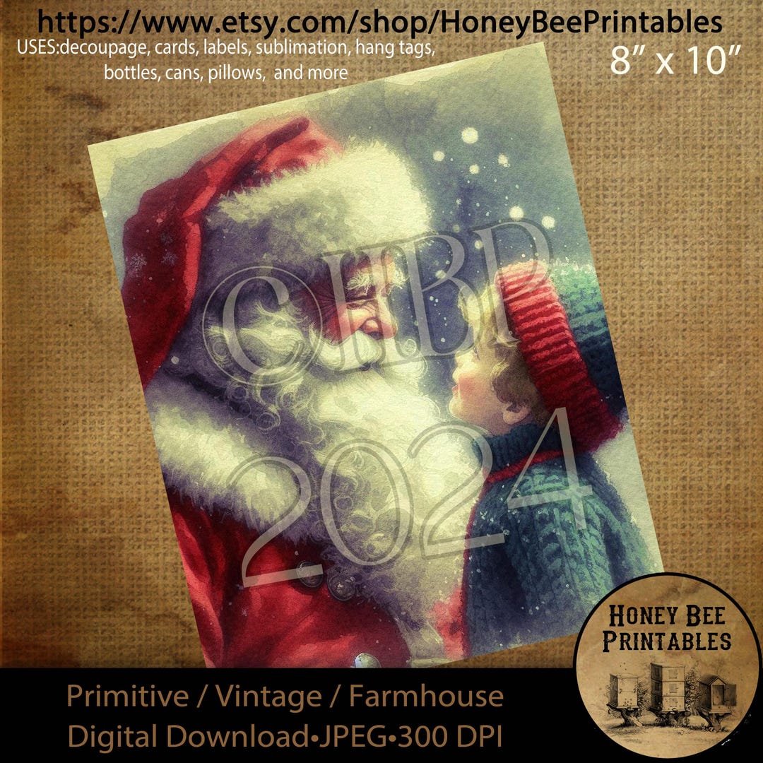 Digital Download, Printable, Decoupage, Primitive, Farmhouse, Craft ...