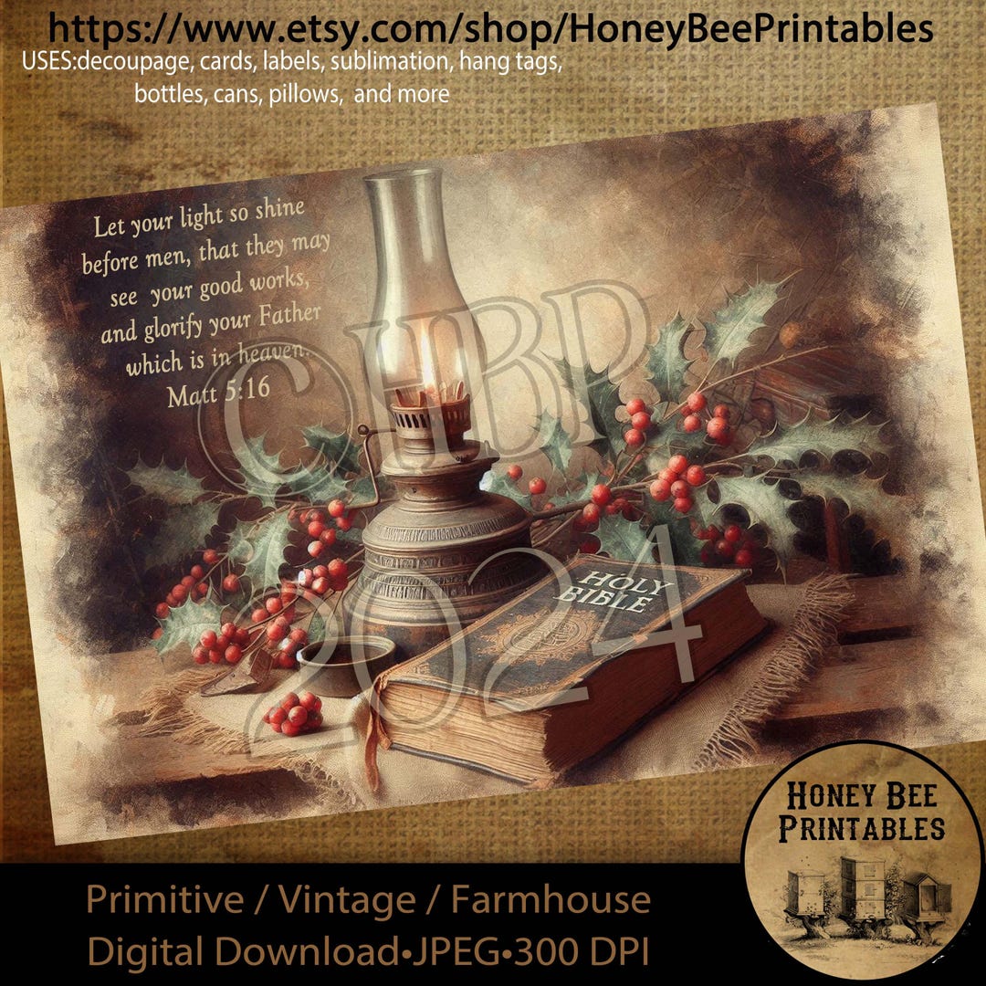Digital Download, Printable, Decoupage, Primitive, Craft Supplies, A4 ...