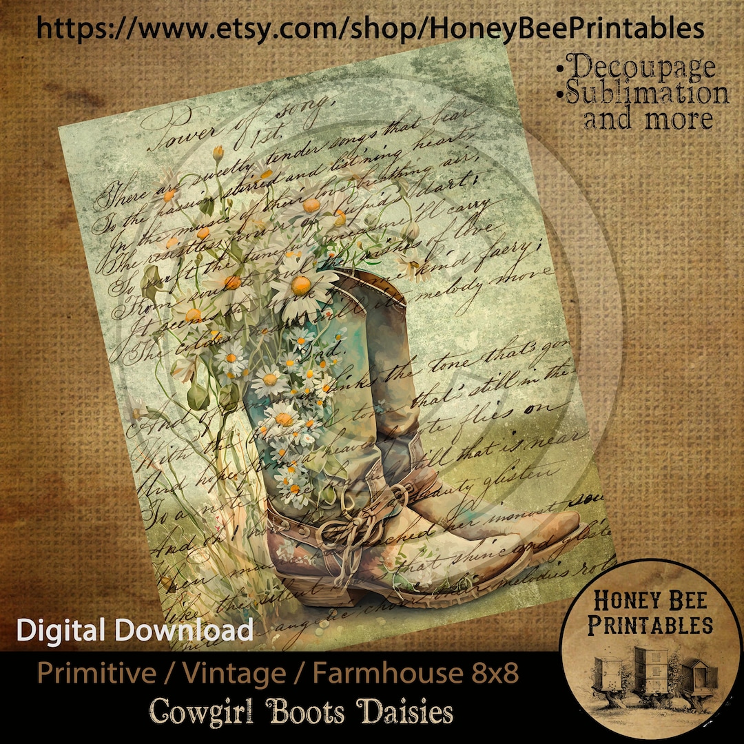 Vintage Primitive Farmhouse Digital Download Printable Sublimation ...