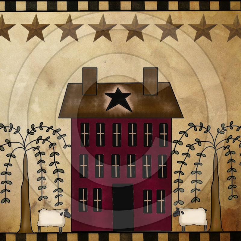 Primitive Houses Downloads - Etsy