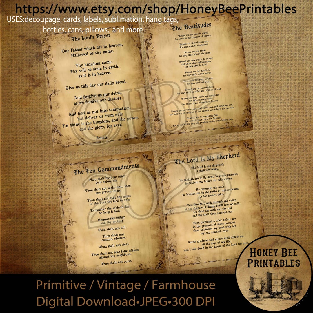 Digital Download, Digital Art, Printable, Decoupage, Primitive, Craft ...