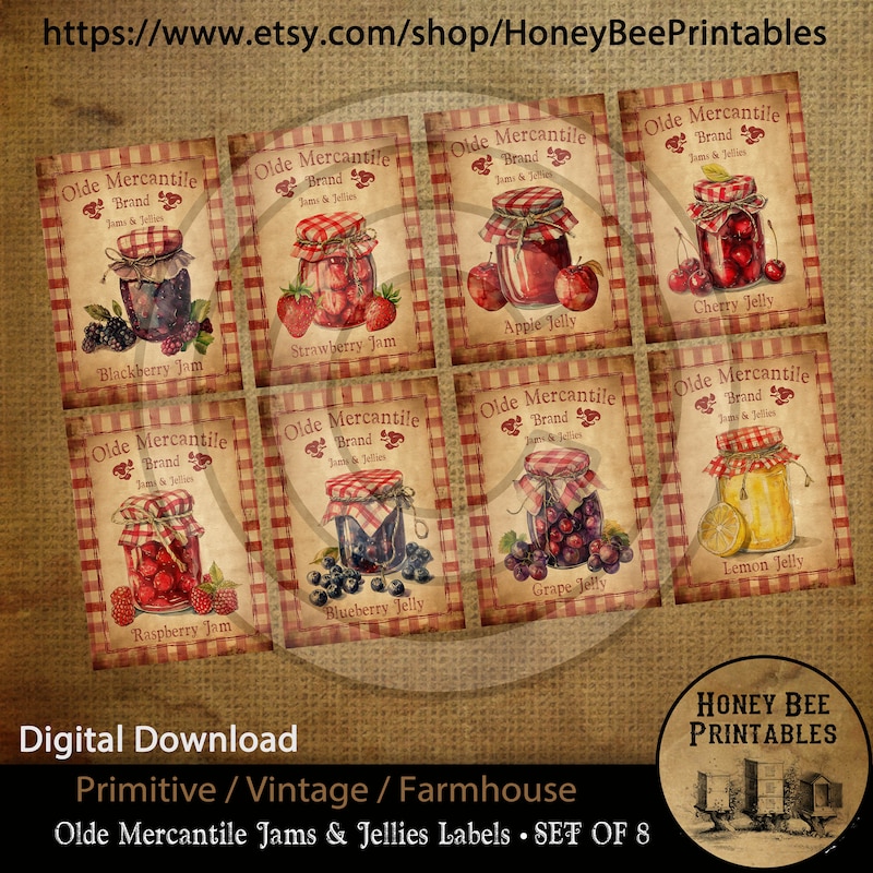 Primitive Labels - Etsy