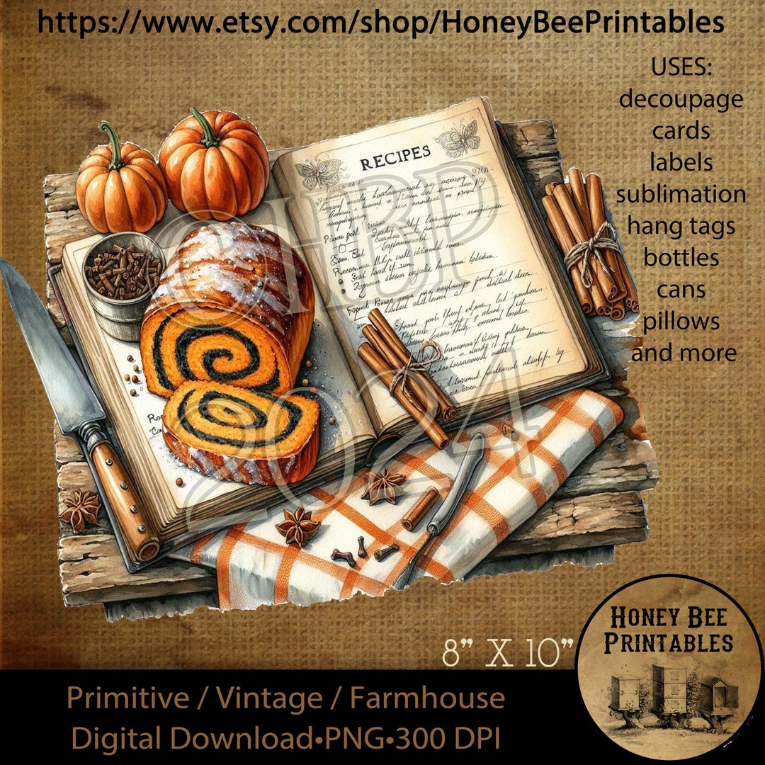 Vintage Digital Download Printable Decoupage Primitive, Primitive ...