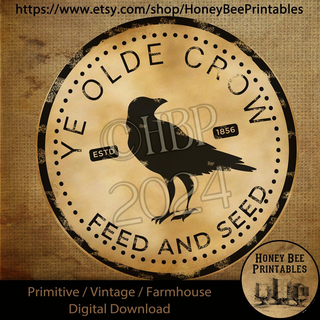 Vintage Primitive Farmhouse Digital Download Printable Sublimation ...