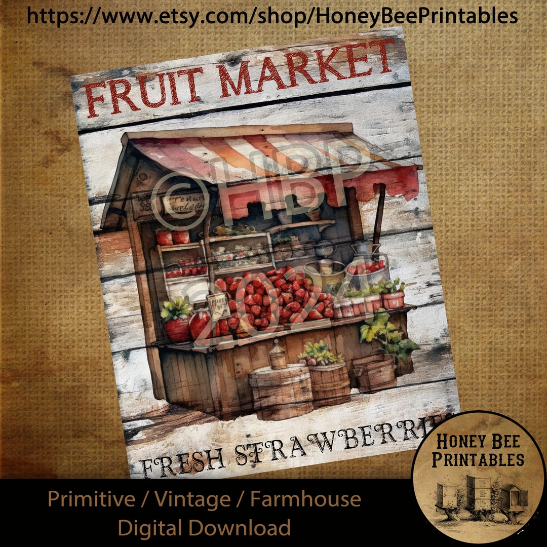 Vintage Primitive Farmhouse Digital Download Printable Sublimation ...