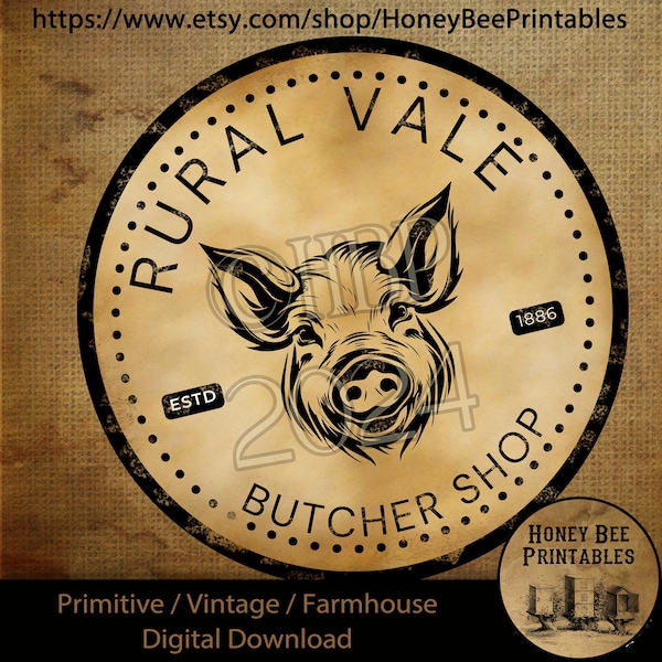 Vintage Butcher Signs - Etsy