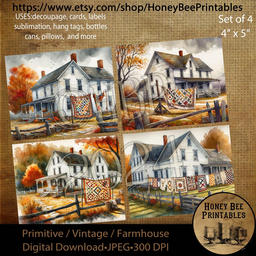 Digital Download, Digital Art, Printable, Decoupage, Vintage, Primitive ...