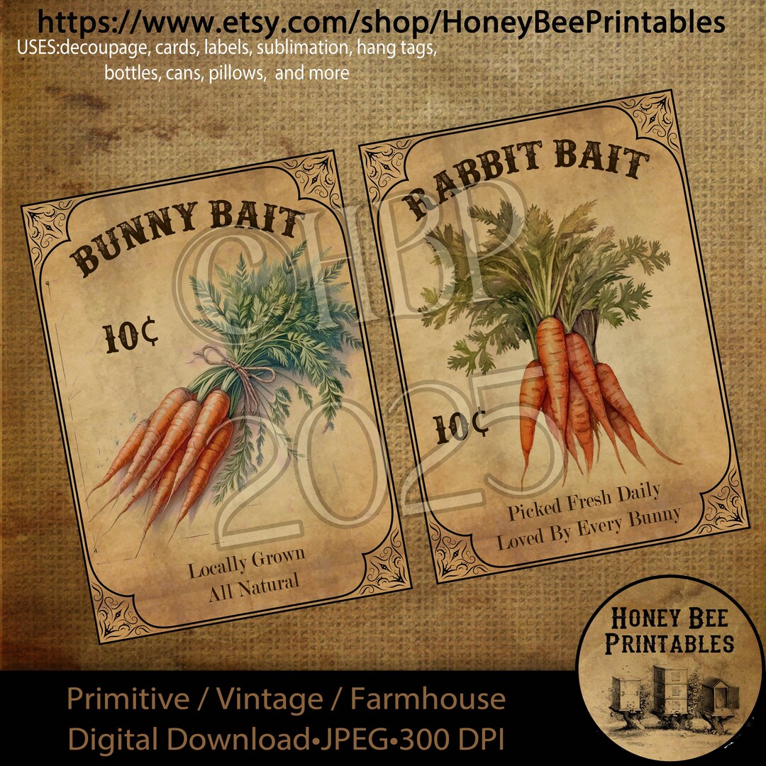 Digital Download, Digital Art, Printable, Decoupage, Primitive, Craft ...