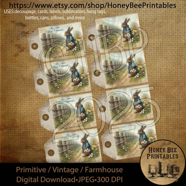 Primitive Tags - Etsy