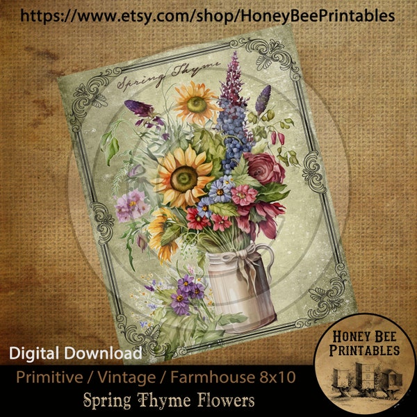 Primitive Flower Arrangements - Etsy
