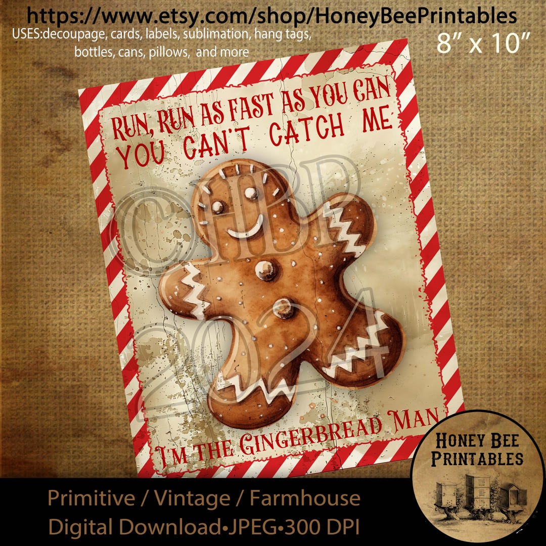 Digital Download, Printable, Decoupage, Primitive, Farmhouse, Craft ...