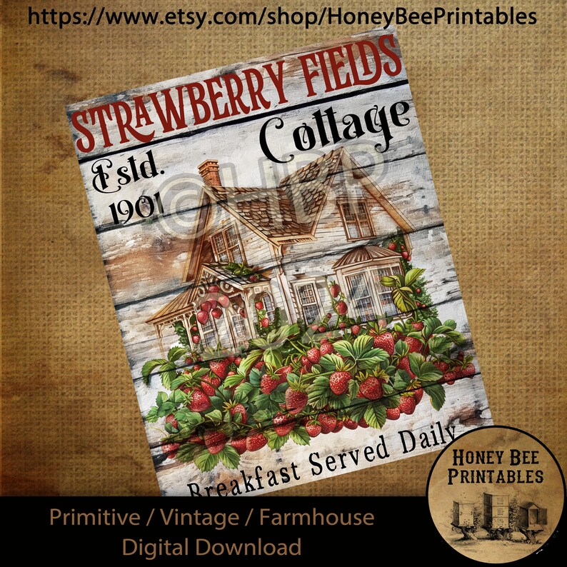 Vintage Primitive Farmhouse Digital Download Printable Sublimation ...