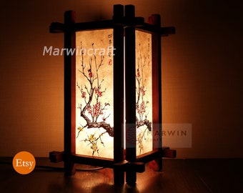 Asian Oriental Cherry Blossom Sakura Japanese Lamp Zen Bedside - Etsy