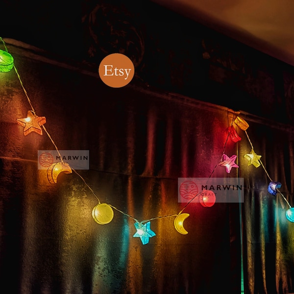 Moon String Lights - Etsy