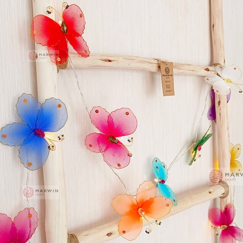 Limited Multi String Lights Butterfly Fairy Lights Bedroom | Etsy