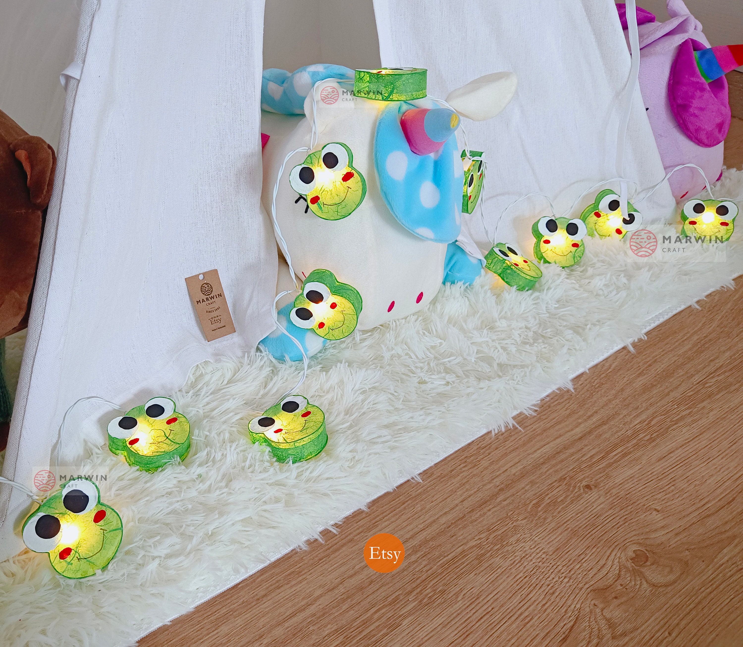 String Lights Green Frog Fairy Lights Bedroom Home Decor - Etsy