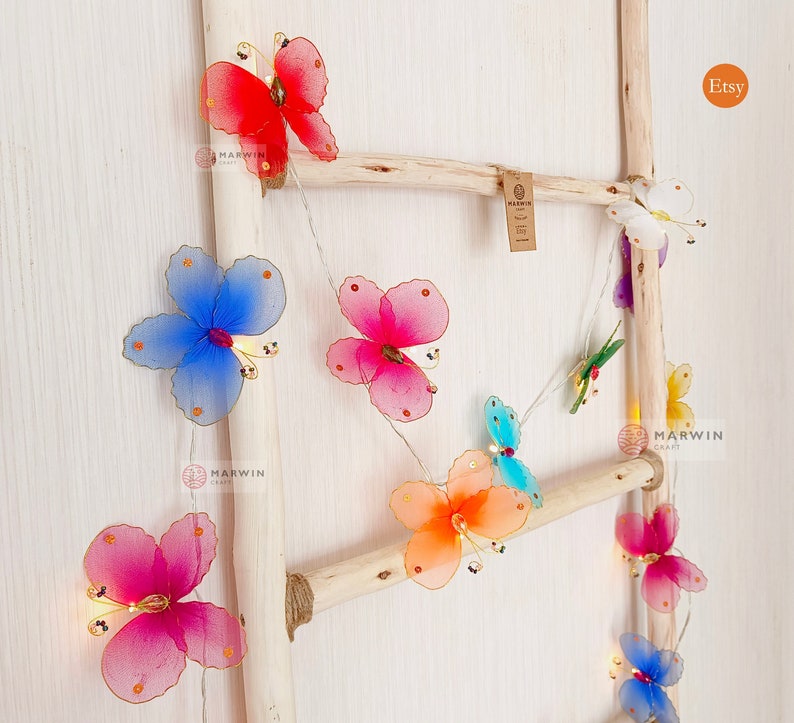 Limited Multi String Lights Butterfly Fairy Lights Bedroom | Etsy
