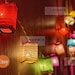 Squared Multi Color String Lights Japanese Paper Lantern Fairy Lights ...