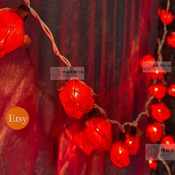 Rose String Lights - Etsy