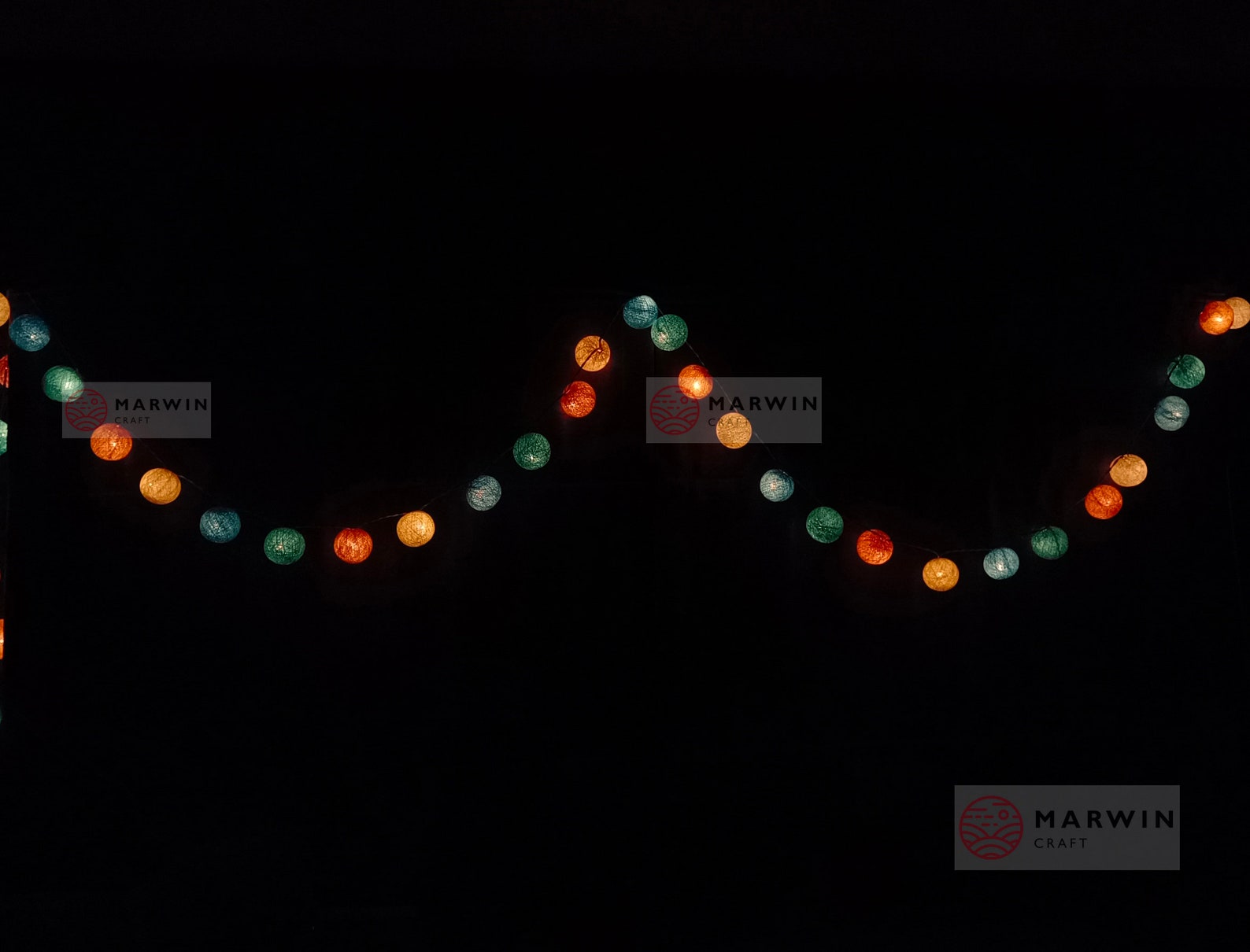 Pastel Summer String Lights Cotton Balls Fairy Lights Bedroom - Etsy