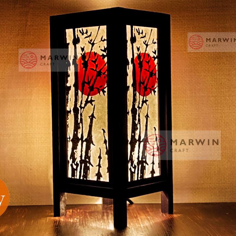 Japanese Desktop Lamp - Etsy UK