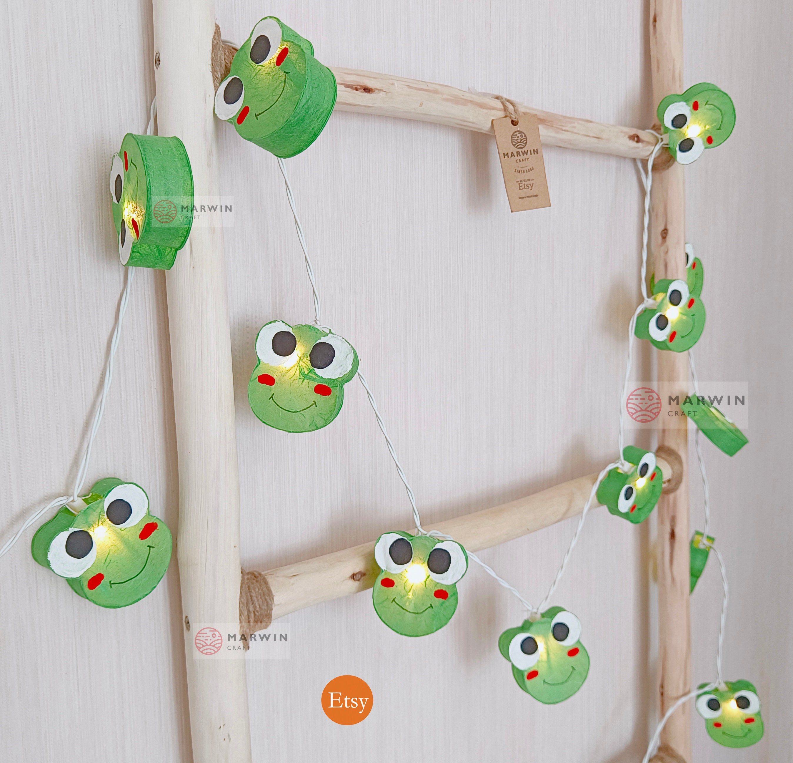 String Lights Green Frog Fairy Lights Bedroom Home Decor | Etsy