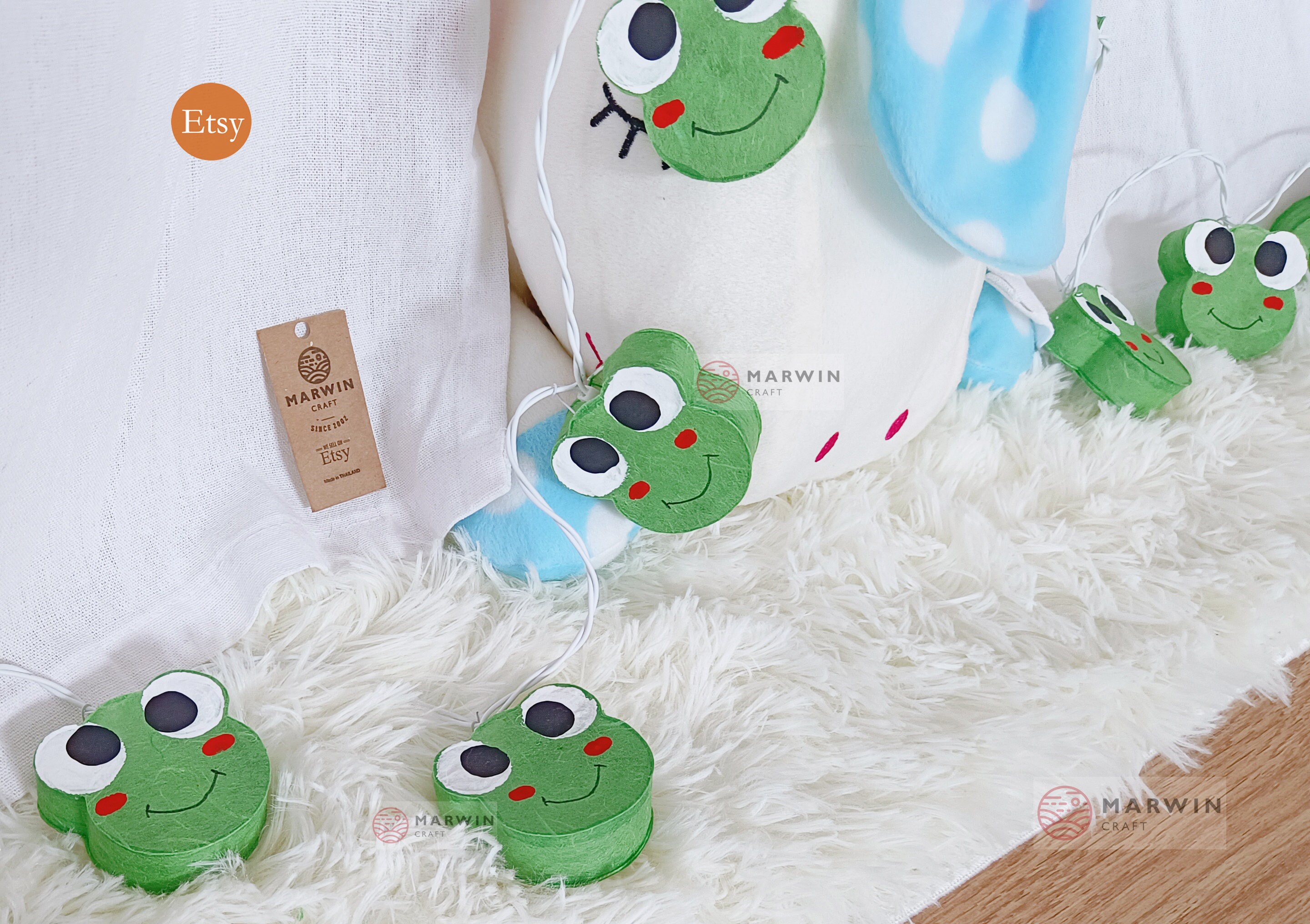 String Lights Green Frog Fairy Lights Bedroom Home Decor - Etsy