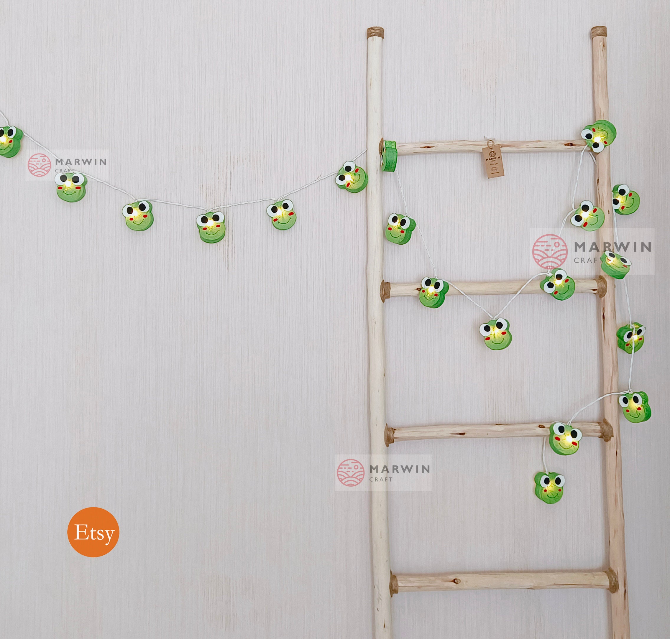 String Lights Green Frog Fairy Lights Bedroom Home Decor - Etsy