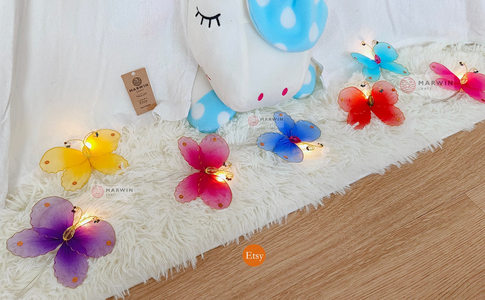 Limited Multi String Lights Butterfly Fairy Lights Bedroom | Etsy