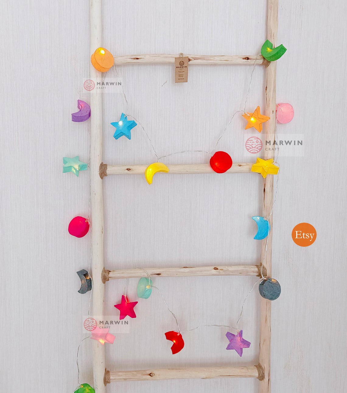 String Lights Space Star Moon Fairy Lights Bedroom Home Decor - Etsy