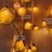 20 Yellow String Lights Rain Lilly Flower Fairy Lights Bedroom - Etsy