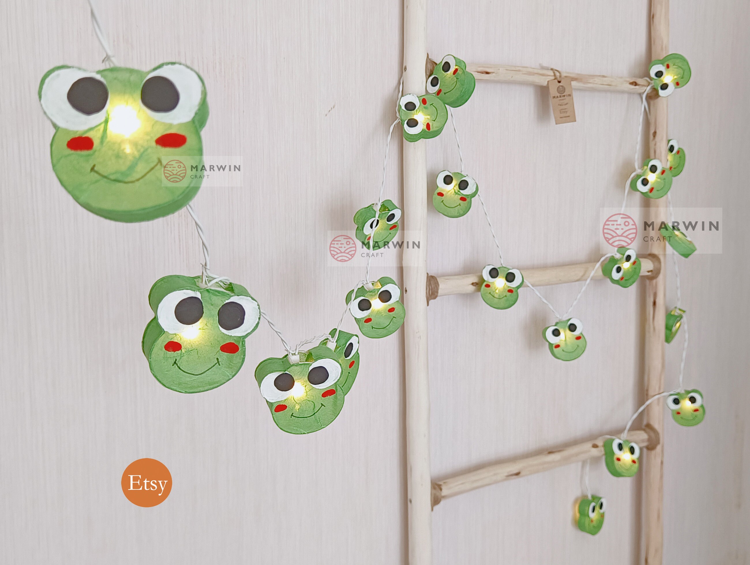 String Lights Green Frog Fairy Lights Bedroom Home Decor - Etsy