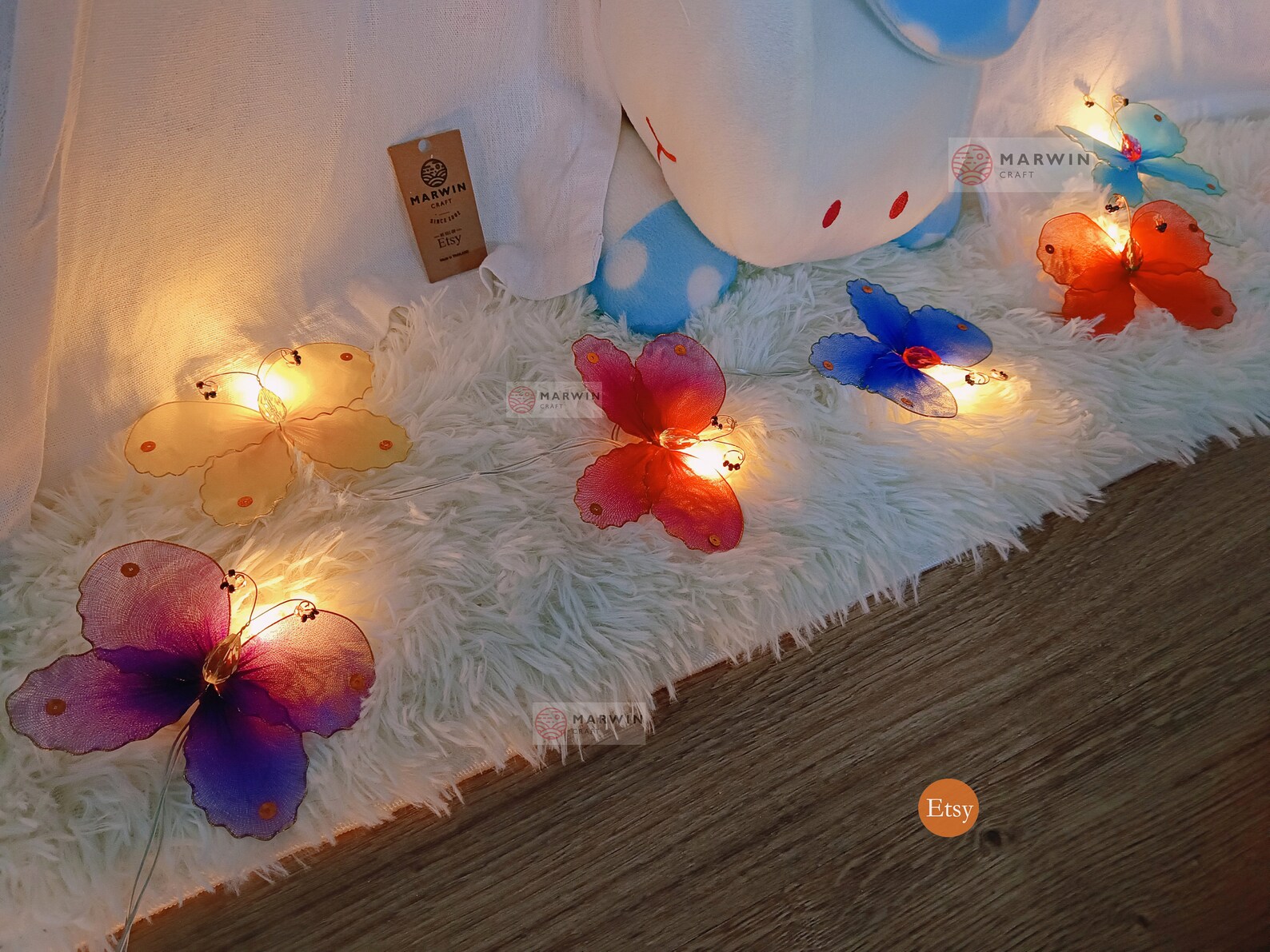 Limited Multi String Lights Butterfly Fairy Lights Bedroom | Etsy