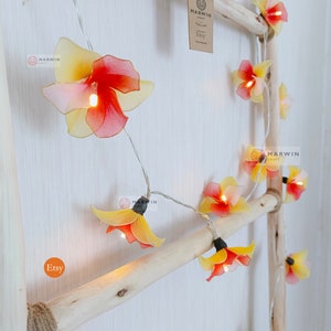 20 String Lights Orchid Flower Fairy Lights Bedroom Home Decor | Etsy