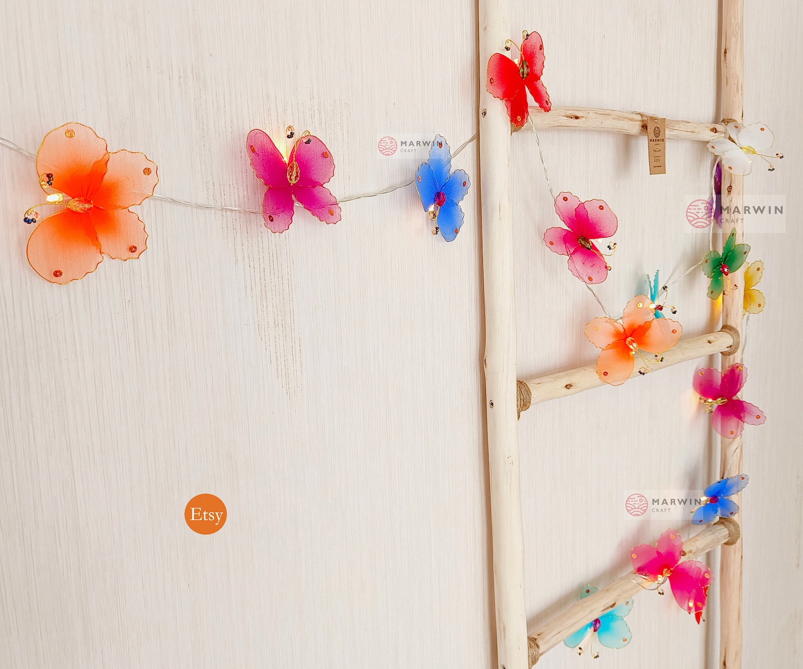 Limited Multi String Lights Butterfly Fairy Lights Bedroom | Etsy