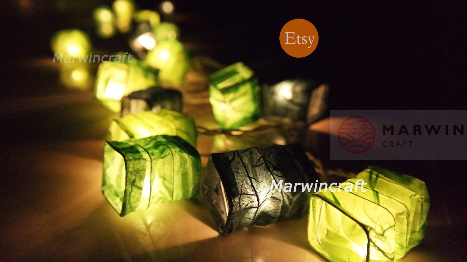 16 Color of String Lights Japanese Paper Lantern Fairy Lights | Etsy