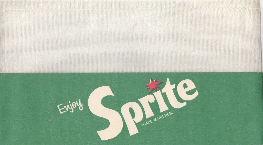 Vintage Sprite Soda Drink Employee's Paper Soda Fountain Hat Made in ...