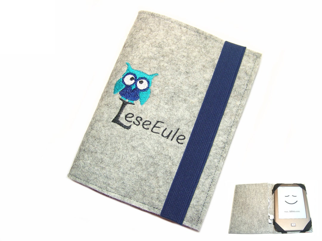 Foldable Ebook Reader Ereader Tablet Cover Reading Owl Embroidery ...