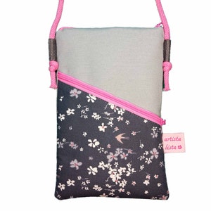 Mini Umhängetasche Handytasche Kleine Tasche grau z.B. für Handy aus ...