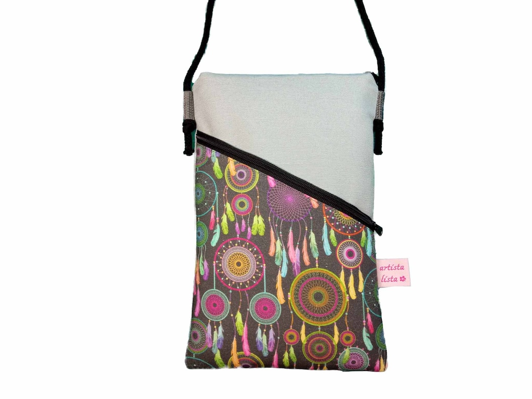 Mini Umhängetasche Handytasche Kleine Tasche grau z.B. für Handy aus ...