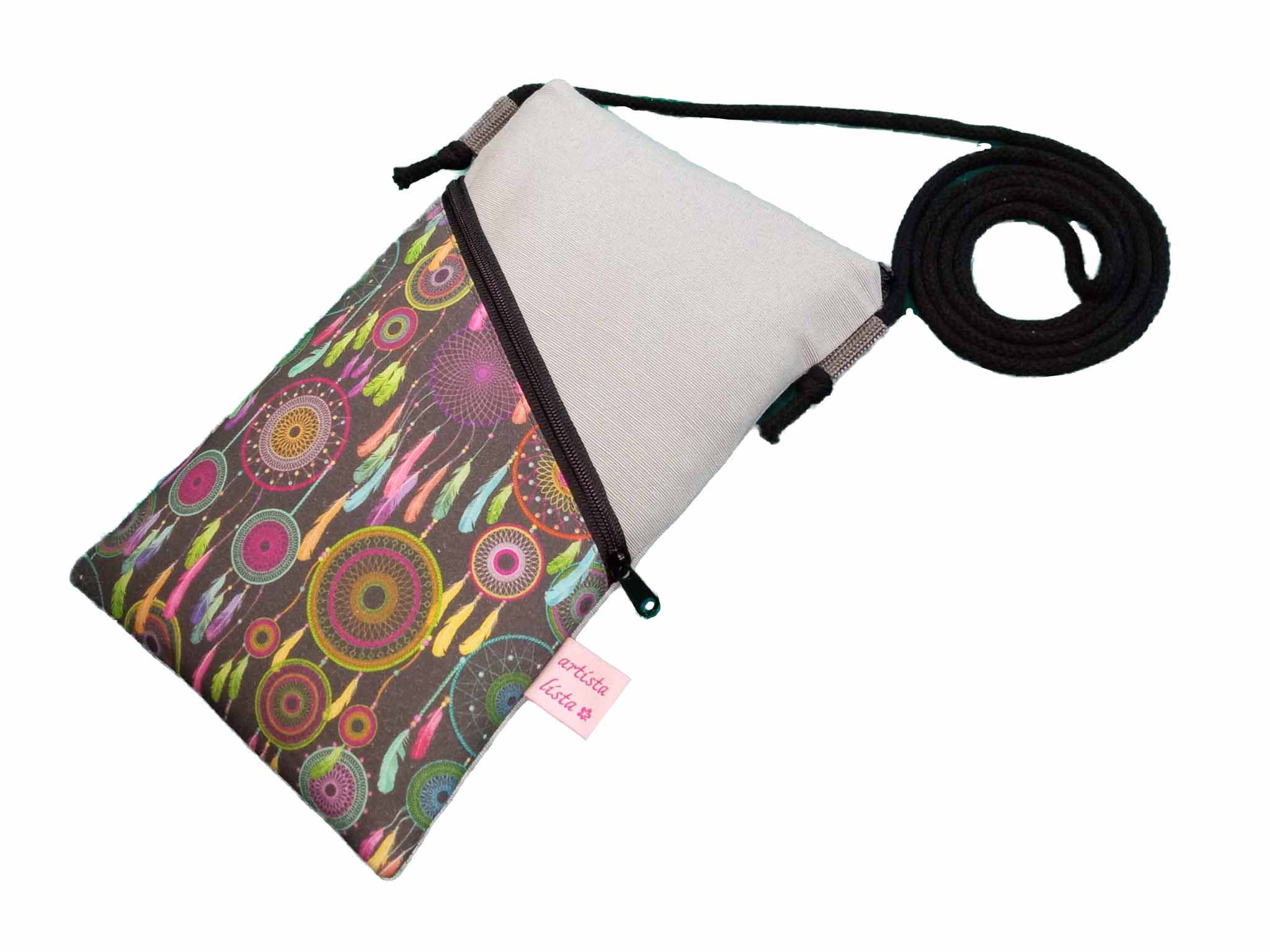 Mini Umhängetasche Handytasche Kleine Tasche grau z.B. für | Etsy