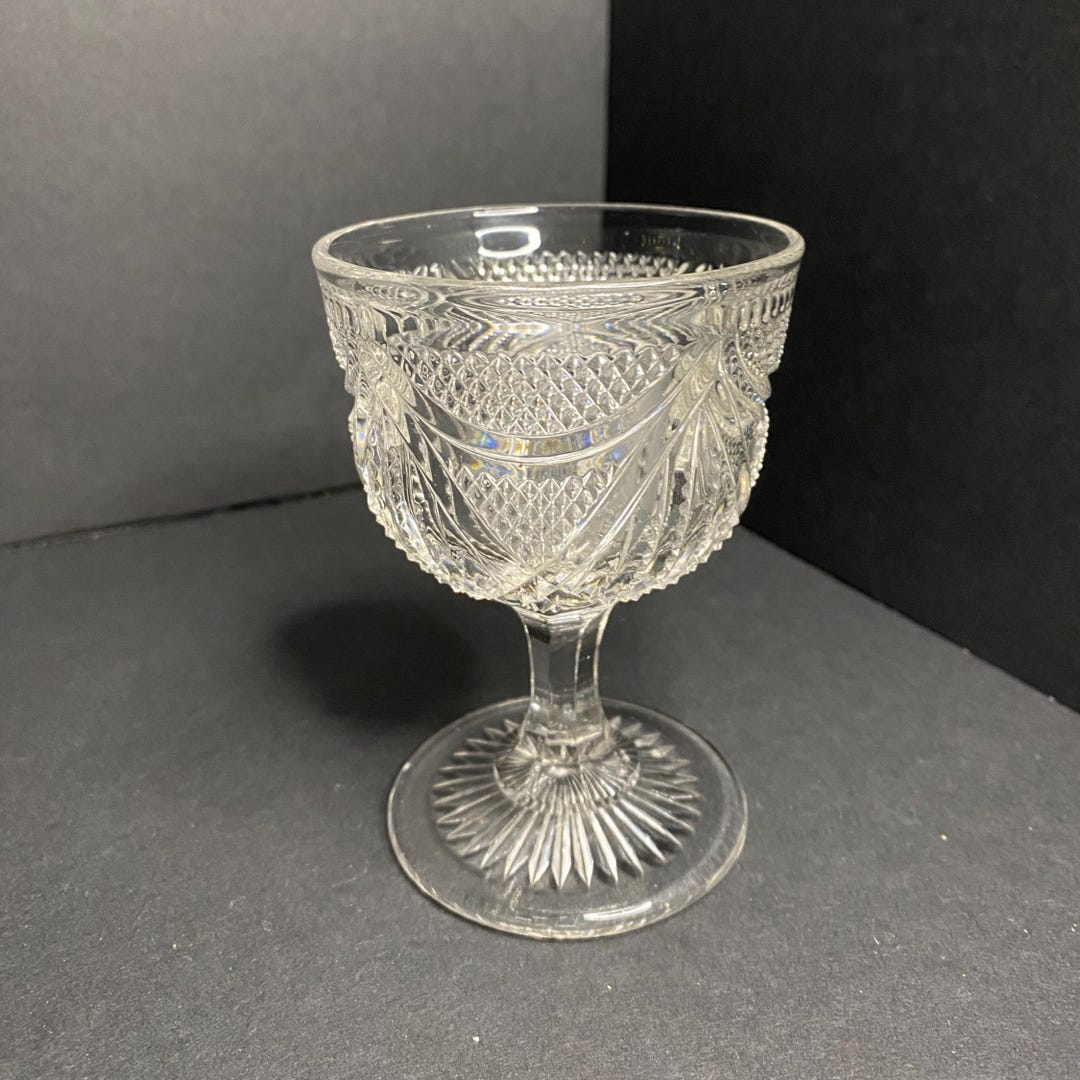 Antique EAPG Fostoria Glass Co NO. 576 Persian Footed Stem Glass Wine ...